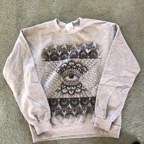 Freeze | Sweaters | Evil Eye Crew Neck | Poshmark